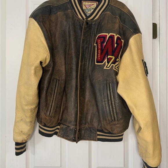 GAP | Jackets & Coats | Vintage Gap Brown And Tan Varsity Jacket | Poshmark